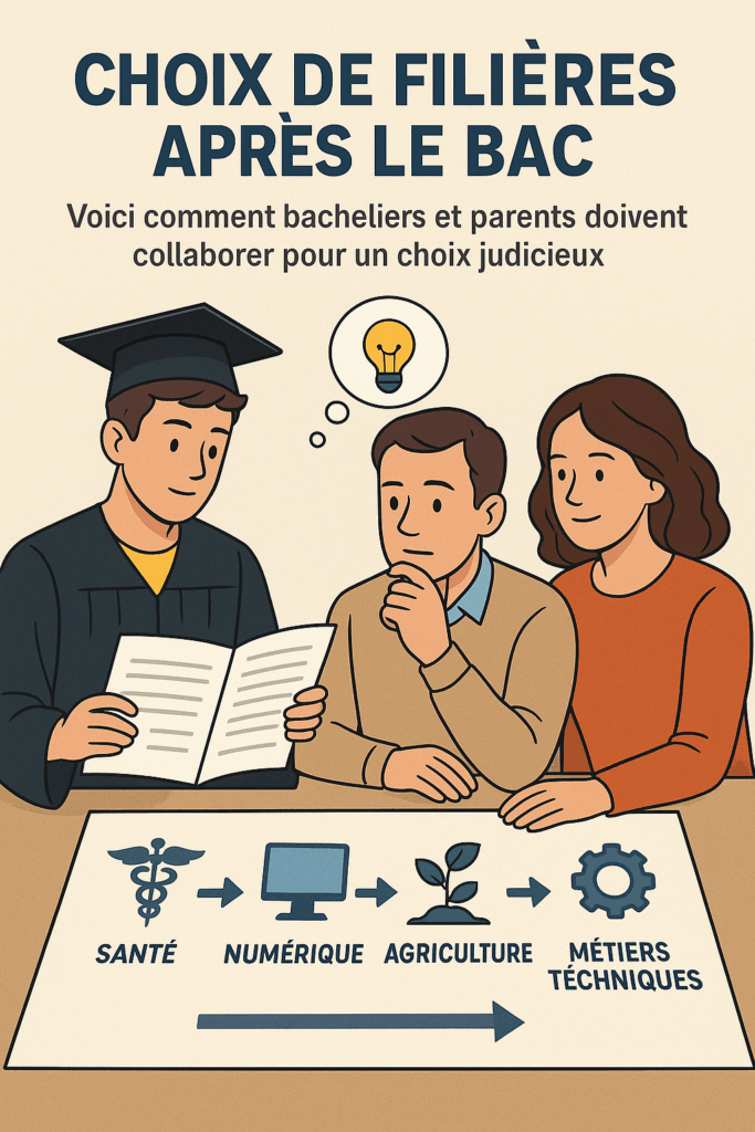 Choix de filières après le BAC : Voici comment bacheliers et parents doivent collaborer pour un ...